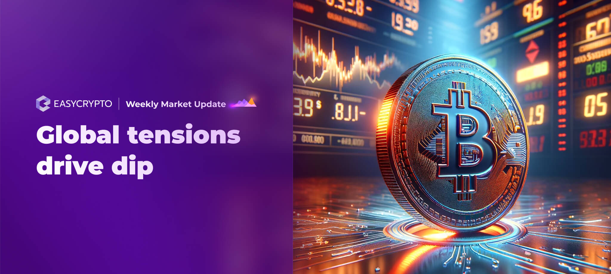 Weekly Market Update: Global Tensions Drive Price Dip - Easy Crypto